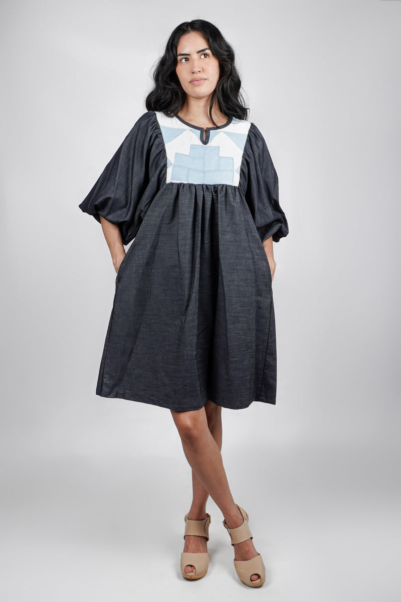 Remnant Dress | Vintage Quilt and Deadstock Denim | Small – Bravo Charlie