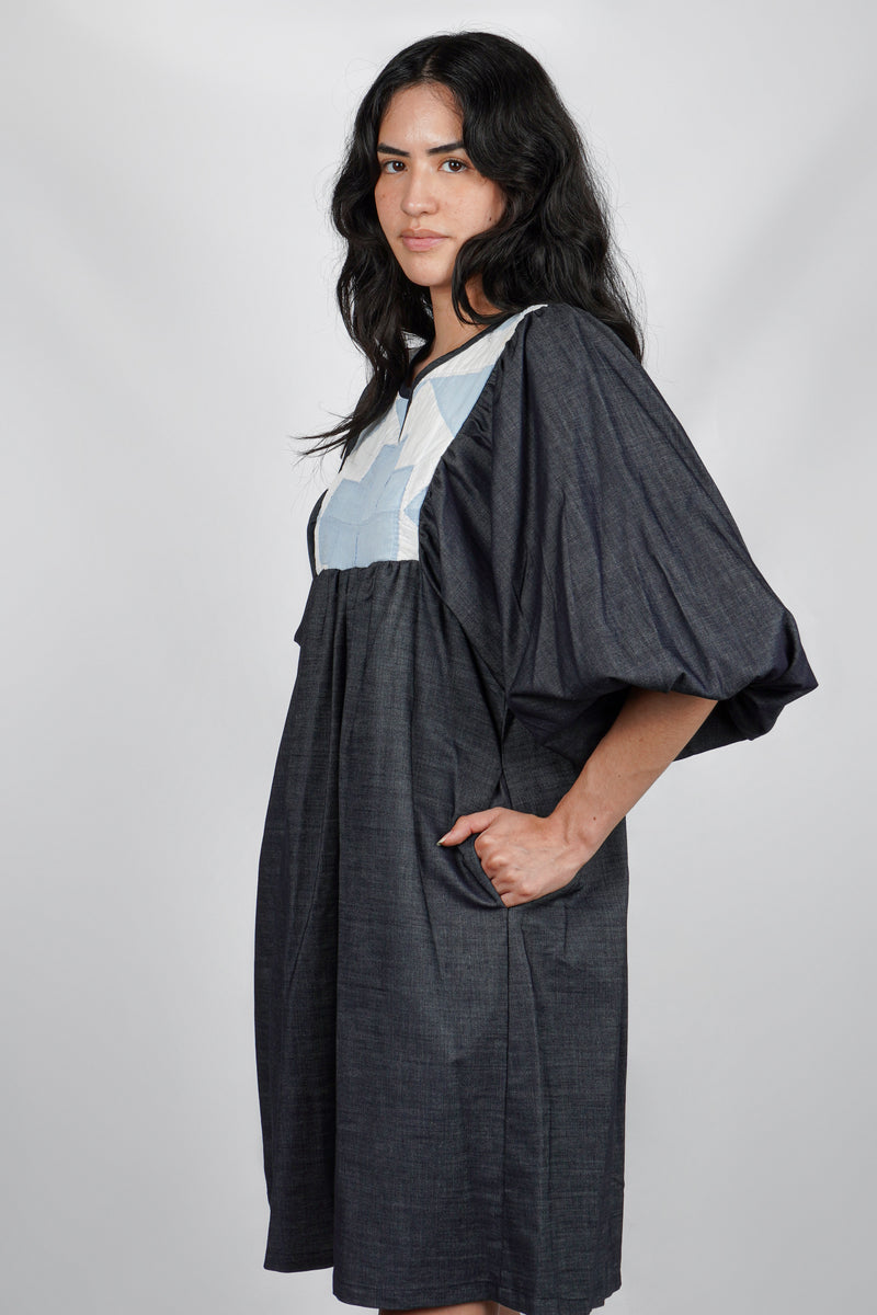 Remnant Dress | Vintage Quilt and Deadstock Denim | Small – Bravo Charlie