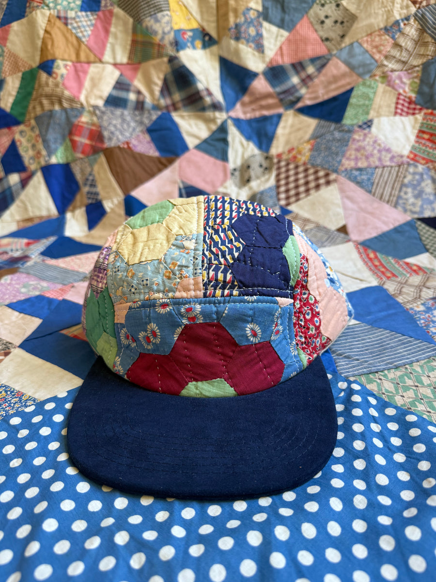 Lower Park x Bravo Charlie | Five Panel Hat | Vintage Quilt